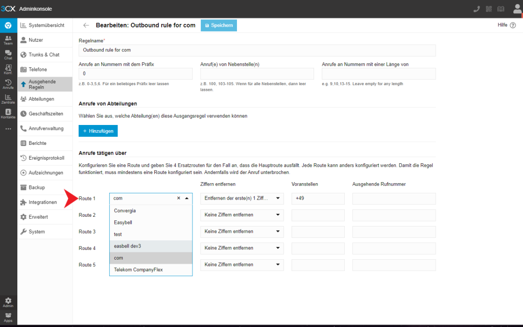 CompanyFlex-Trunk der Telekom in der 3CX V20 einrichten - RITTER ...