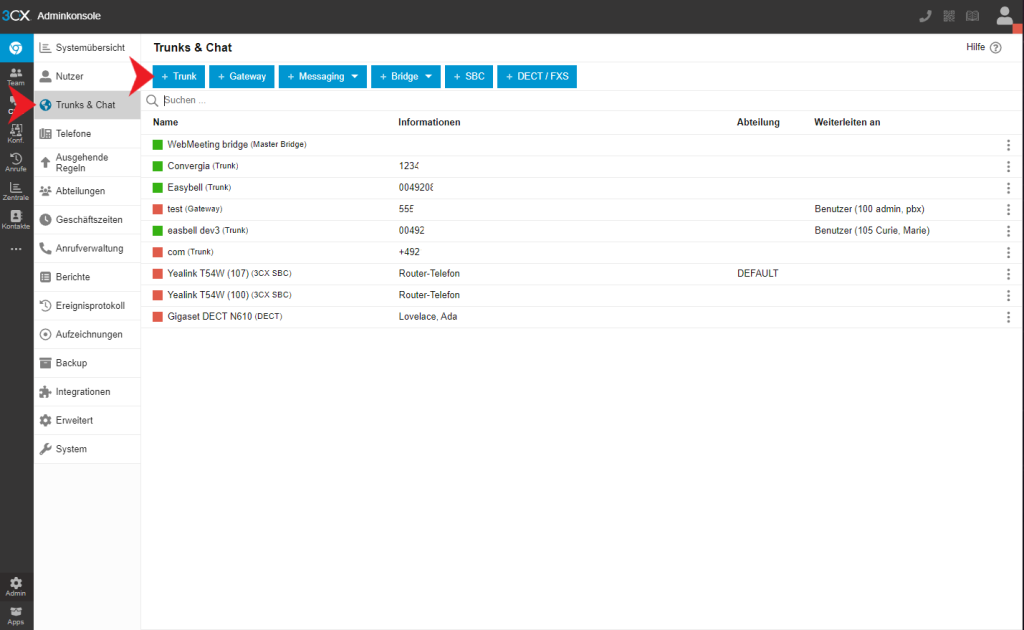 CompanyFlex-Trunk der Telekom in der 3CX V20 einrichten - RITTER ...